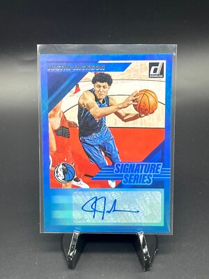 2019-20 Donruss Signature Series #18 Justin Jackson/Dallas Mavs | eBay