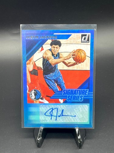 2019-20 Donruss Signature Series #18 Justin Jackson/Dallas Mavs | eBay