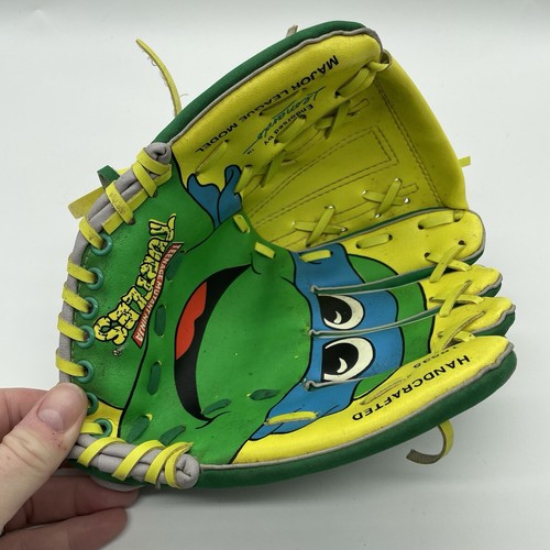 Vintage Remco Teenage Mutant Ninja Turtles Leonardo Baseball Glove RHT ...