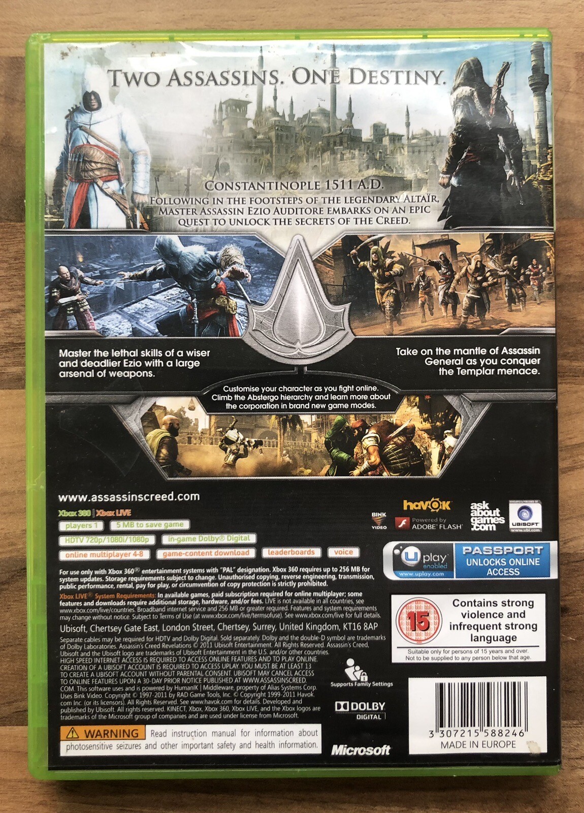 ASSASSINS CREED = REVELATIONS - MICROSOFT X-BOX 360 GAME UBISOFT 15 ...