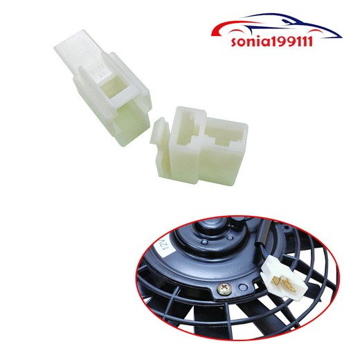 2-Pin Female Radiator Fan Connector Housing Plug Fits 12" ,14" ,16 ...