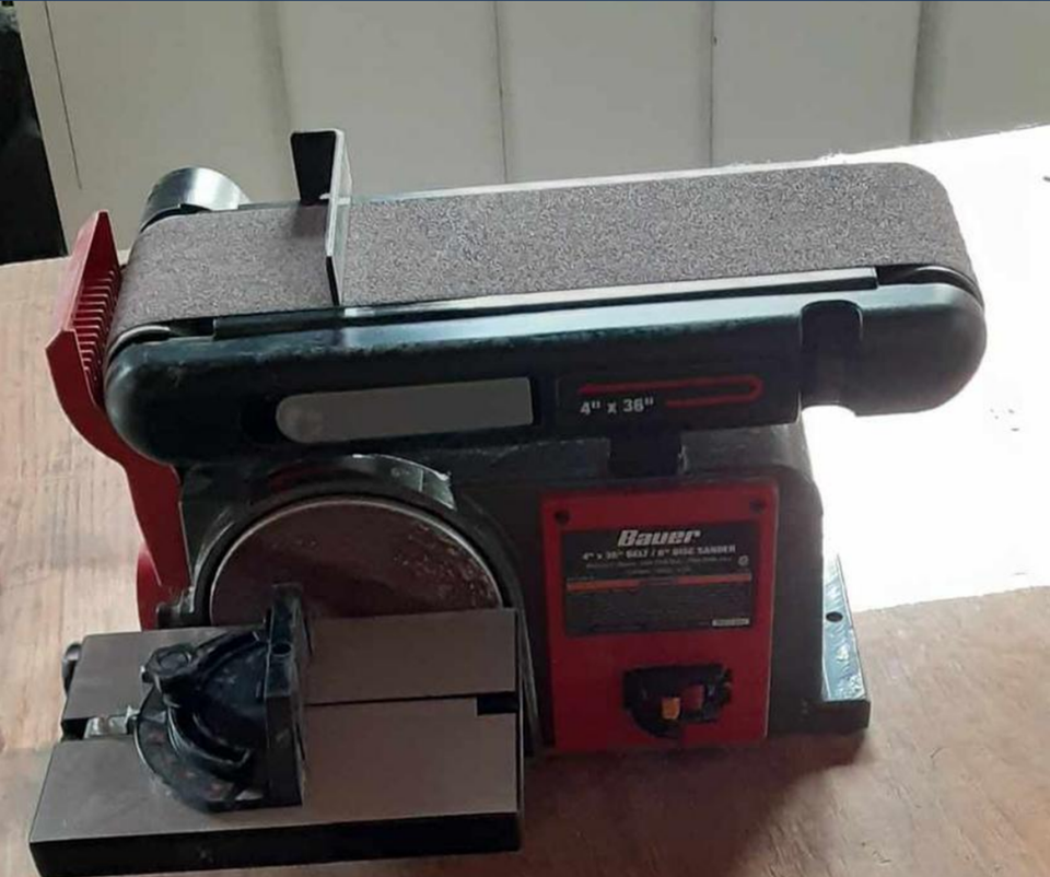 4 in. x 36 in. Belt and 6 in. Disc Sander Power Tool Sanding Machine ...