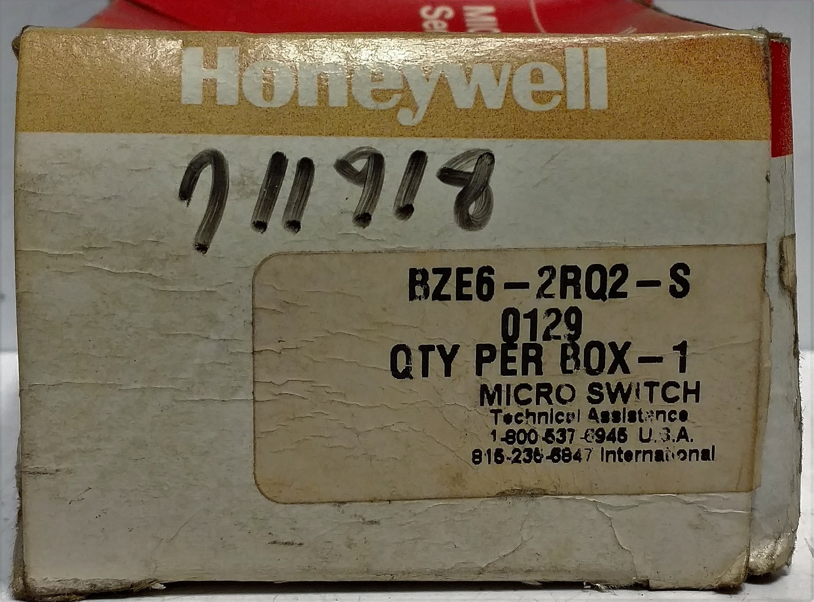 Honeywell Limit Switches Limit Switch E6 ENCLOSURES(BZE6) - BZE6-2RQ2-S ...