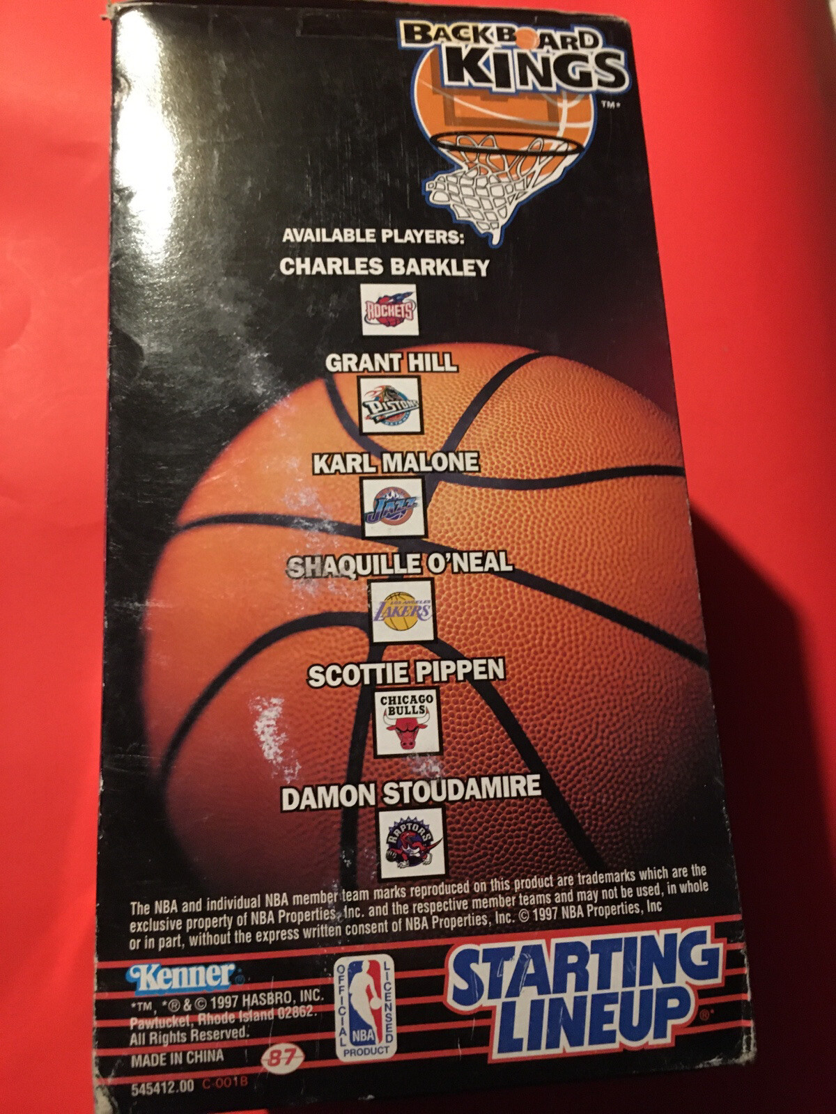 1997 Starting Lineup SLU NBA Backboard Kings Grant Hill Detroit Pistons ...