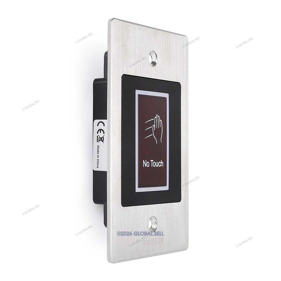 Infrared Touchless Door Exit Button IP66 Stainless Steel For Video Door ...