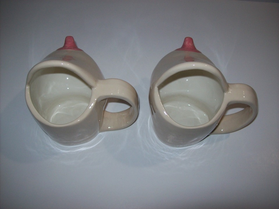 Pair of Vintage Risqué Novelty Boob Mugs, LARGE Size | eBay