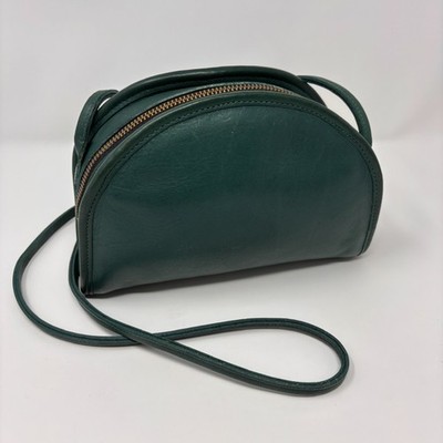 Vintage COACH Kimball Purse Jade Green Leather 9911 Crescent Crossbody ...