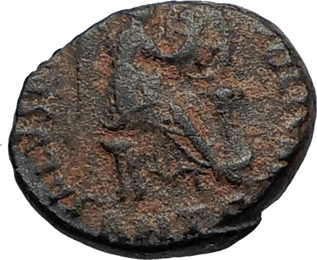 EUDOXIA Arcadius Wife 401AD Authentic Ancient Roman Coin VICTORY CHI ...