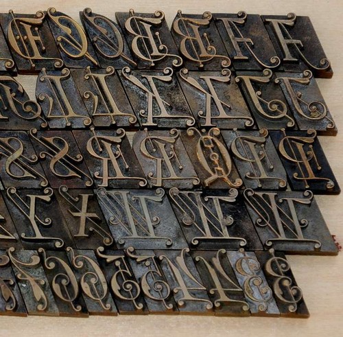 Bookbinding Brass Type 0.59" embossing gold finishing leather gilding ...