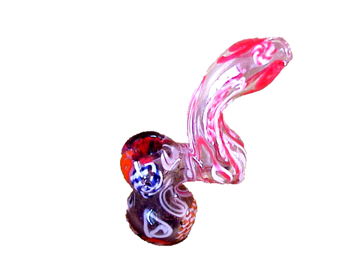 VTG Mini Bubbler Tri-Color Swirly Art Glass Water Bong 5" Pipe ...