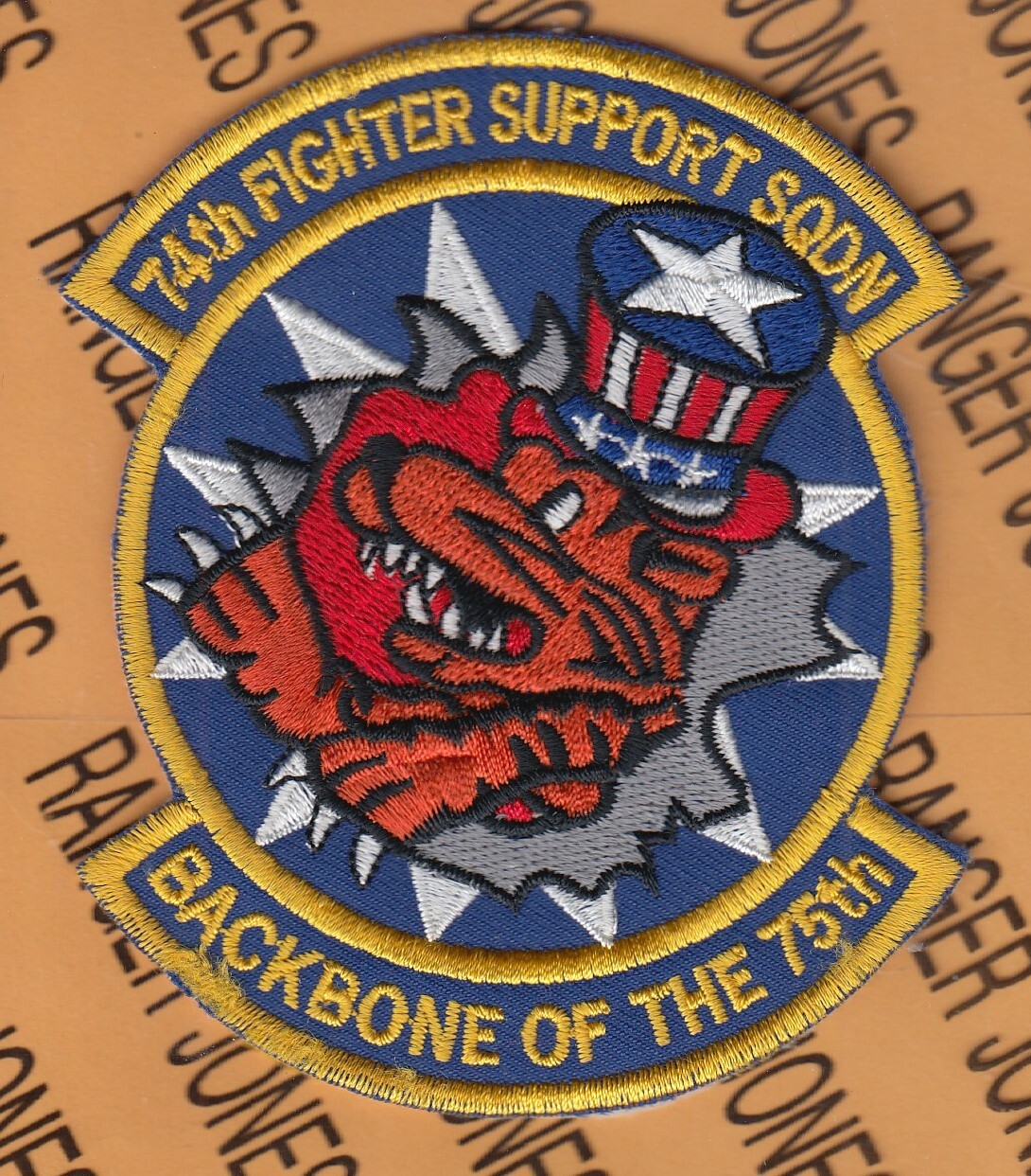 USAF Air Force 74th Fighter Support Squadron FSS Flying Tigers 4" patch ...