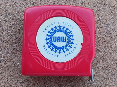 Vintage Lufkin UAW George H. Smith Director Region 8 TAPE Measure 6ft ...