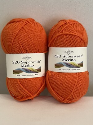 Cascade Yarn Skein Lot 220 Superwash Wool 220 yds Color 110 Merino Wool ...