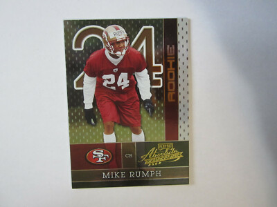 2002 Playoff Absolute Memorabilia # 193 Mike Rumph Card (B64) 49ers ...