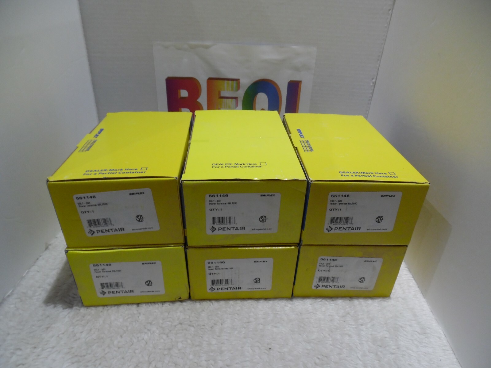 6 pc's Erico SBLT-800 Lug-to-Tunnel Power Terminal / Distribution ...