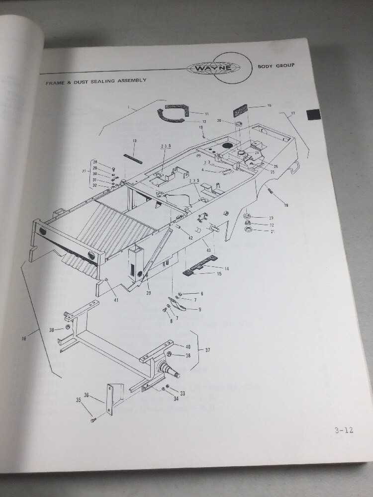 FMC, Wayne 973, 983, 990 Street Sweepers Parts Catalog Manual | eBay