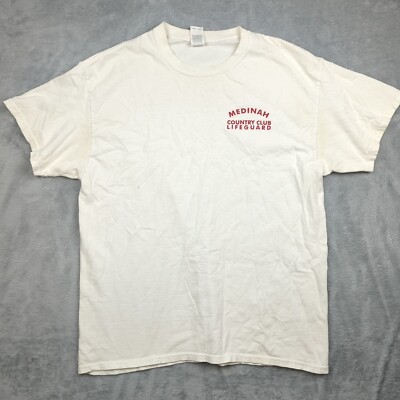 Medinah Country Club Lifeguard White T-Shirt Men's Large Pool Swimming ...