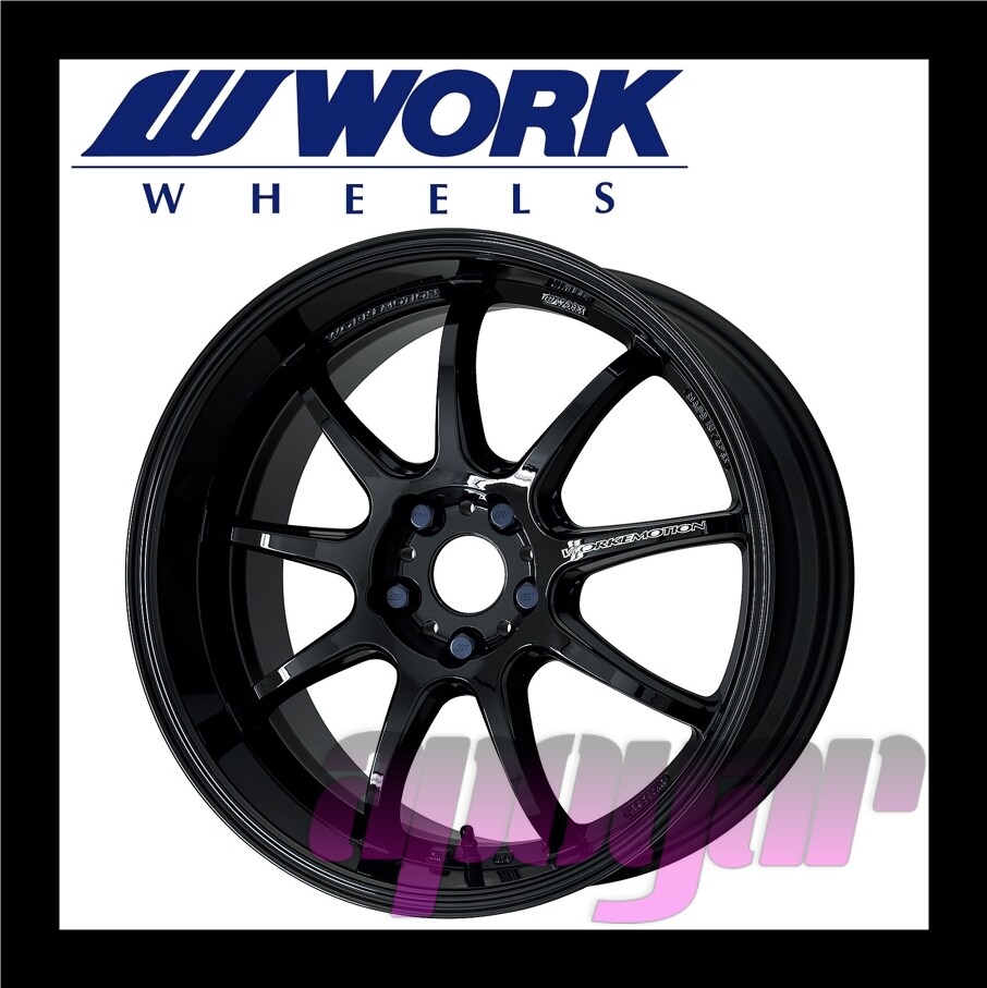 WORK EMOTION D9R WHEEL (1pcs) 17 inch 7.0J 47 4H 100 Black (BLK) | eBay
