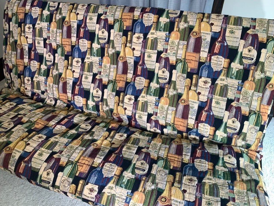 Harvest Futon Cover Only Fits 6 to 8 Inch Mattress Wine Bottles (Full ...
