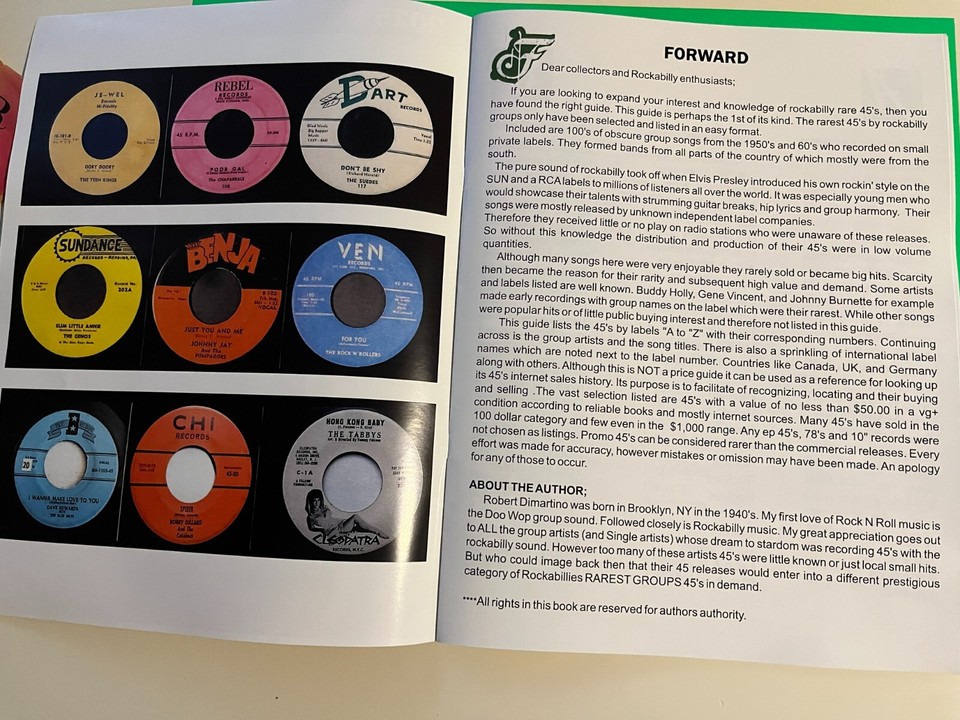 ROCKABILLY BOOK MAGAZINE GUIDE LISTS RARE 45 & LP'S VARIOUS FREE ...