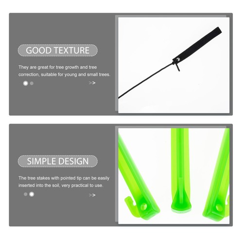 12 Inch Tree Support Kit with Plastic Stakes and Nylon Straps for ...