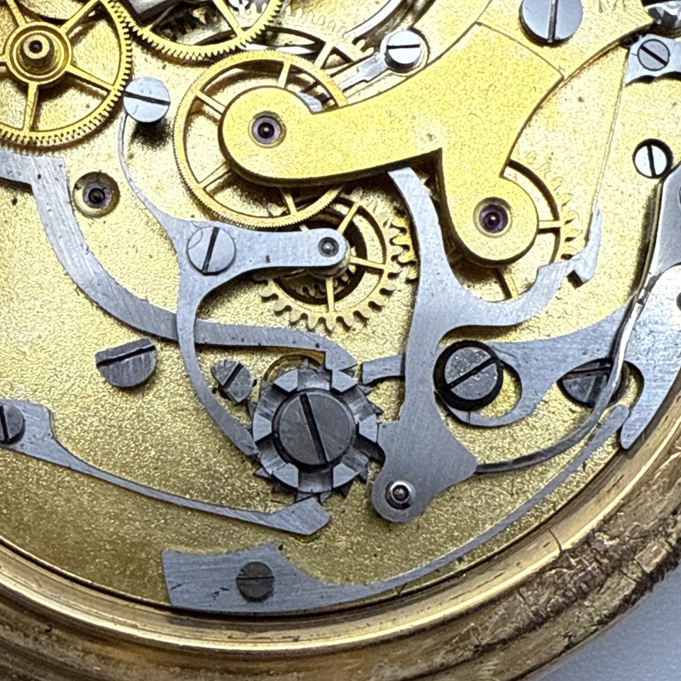 1910-25 Auricoste Minerva Chronograph 17J Pin Set Military Pocket Watch ...