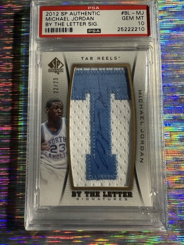 Michael Jordan SP Authentic Letter Patch Auto Autograph /23 PSA 10 🐐💥📈 ...