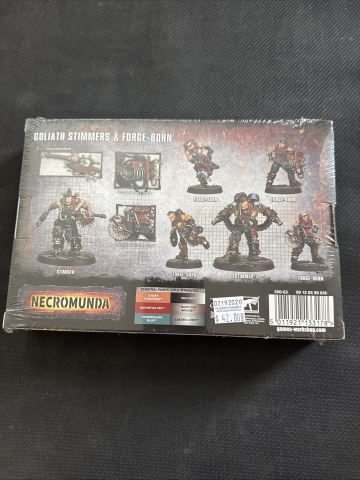 Goliath Stimmers & Forge-Born Gang Necromunda Warhammer 40K NIB ...