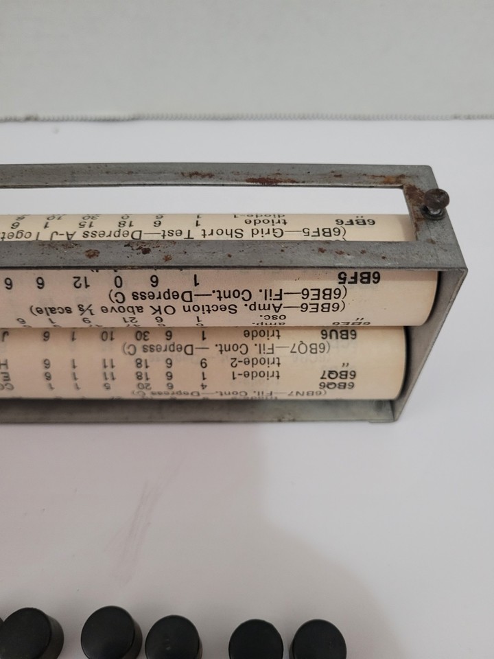 Vintage Precision Tube Tester Model 910 PARTS ONLY Roll Chart Knobs ...
