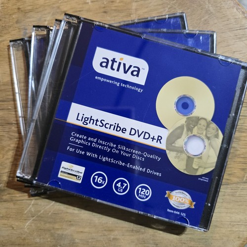 Ativa LightScribe DVD+R 4.7GB 16x 120min 4-Pack New 735854040055| eBay