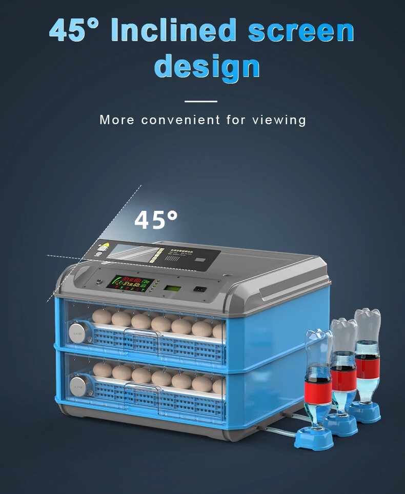 256 Chicken Eggs Incubator reptiles incubators automatic egg incubator ...