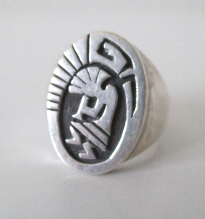 Native American Kokopelli Dancer Sterling 925 Ring Ca… - Gem