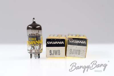 2 Vintage Sylvania 9JW8/PCF802 Triode-Pentode Audio Vacuum Tube Valve ...