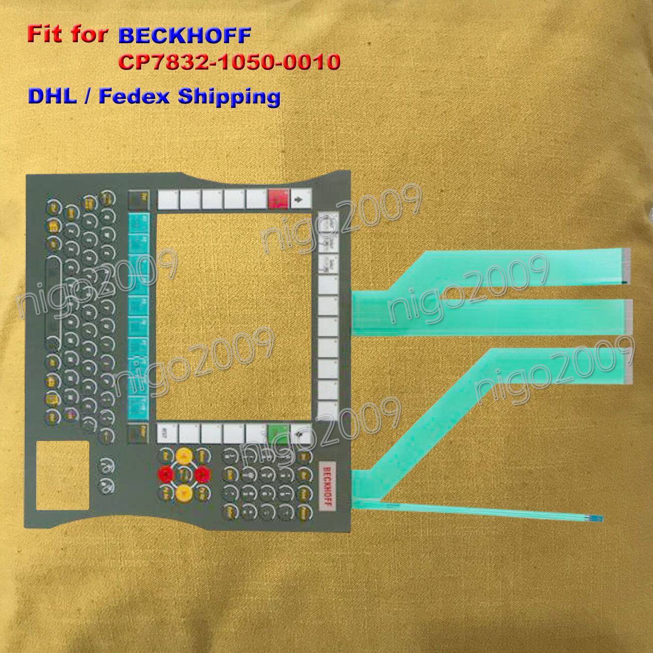 Fit for BECKHOFF CP7832-1050-0010 Membrane Keypad Key Mask 1-Year ...
