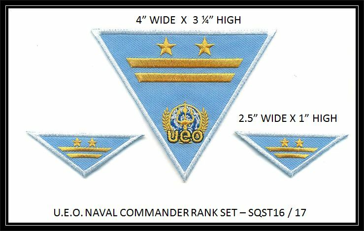 SEAQUEST NAVAL COMMANDER PATCH SET - SQST16/17 | eBay