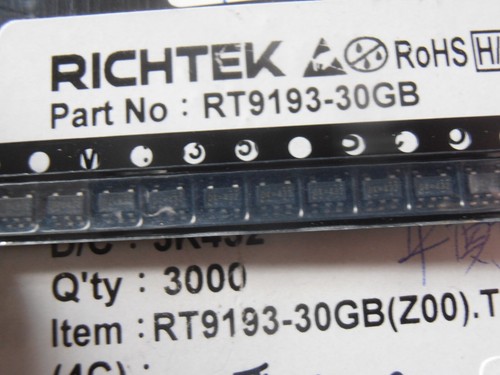 20X RT9193-30/25GB 3V 2.5V 300mA Ultra-Low Nois LDO Regulator SOT23-5 RICHTEK | eBay