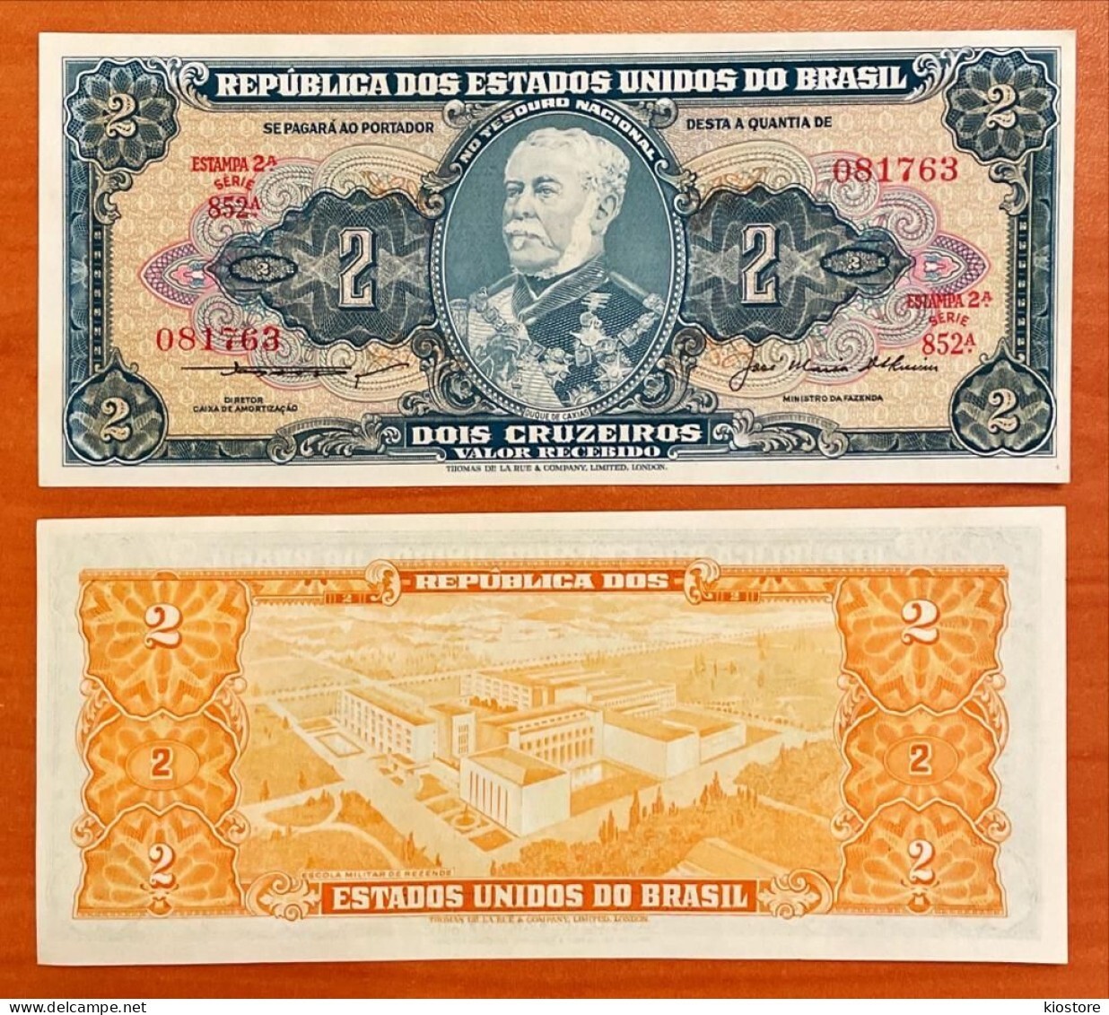 Brazil 2 Cruzeiros 1958 P 157 UNC | eBay