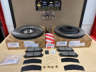 2011-2020 TOYOTA SIENNA GENUINE FRONT BRAKE KIT OEM ROTORS, TCMC PADS ...