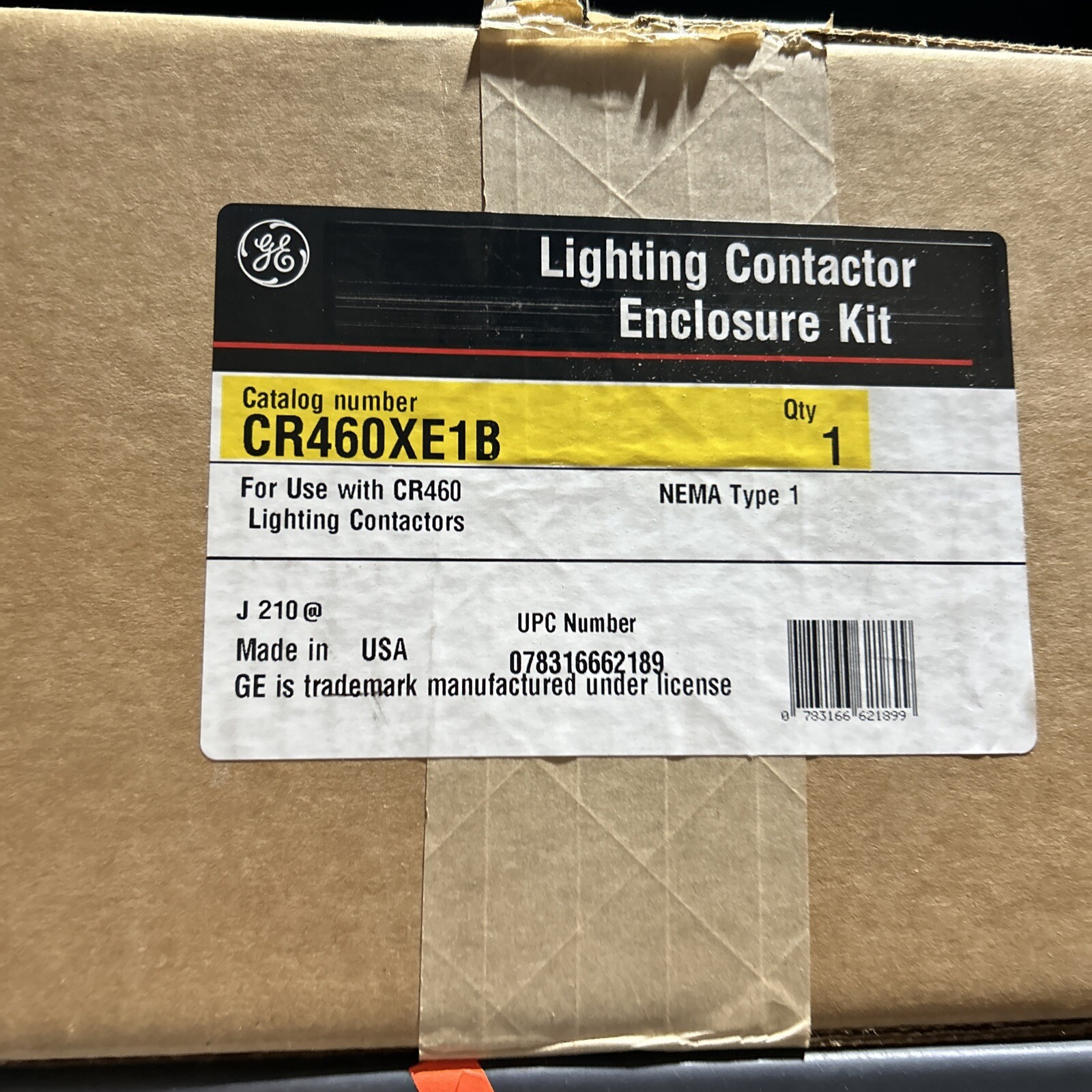 CR460XE1B LIGHTING CONTACTOR ENCLOSURE KIT NEMA TYPE 1 NEW | eBay