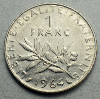 France 1 Franc 1964 KM#925.1 Europe Coin | eBay