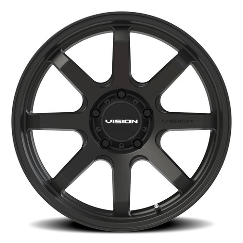 (Set-4) Vision Flow 17X9 6x139.7/6x5.5 20mm Satin Black Wheels Rims 17 ...