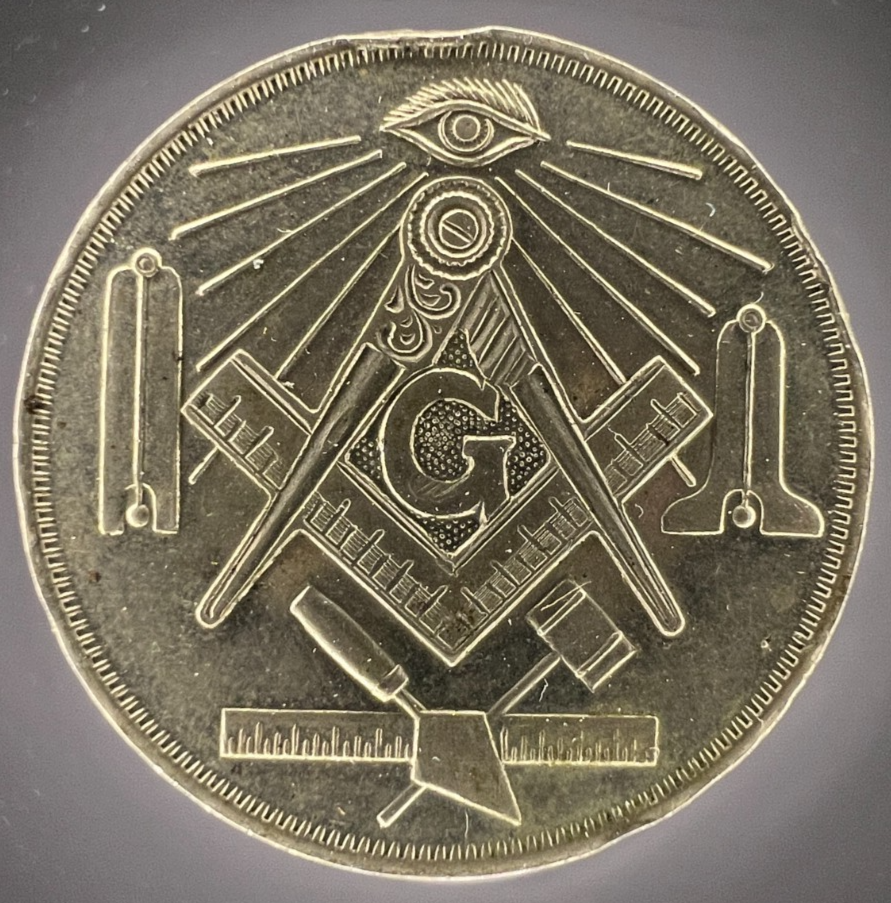 1950 Masonic Lodge 797 Normal Park Chicago IL H.G. Johnson Master Token ...