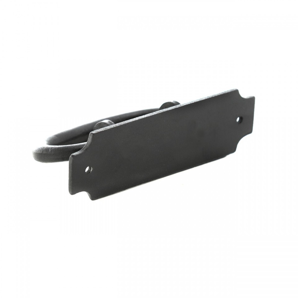 Black Wrought Iron Cabinet Pulls Hepplewhite 5.25" W Drop Style Pack of ...