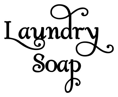 LAUNDRY SOAP Vinyl Decal Sticker - Home Clothes Washer Label Sign ...