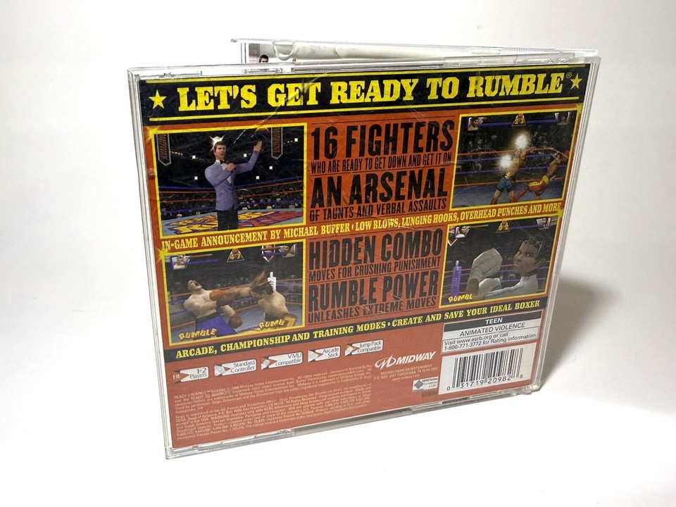 Ready 2 Rumble Boxing (Sega Dreamcast, 1999) Complete CIB w/Manual ...