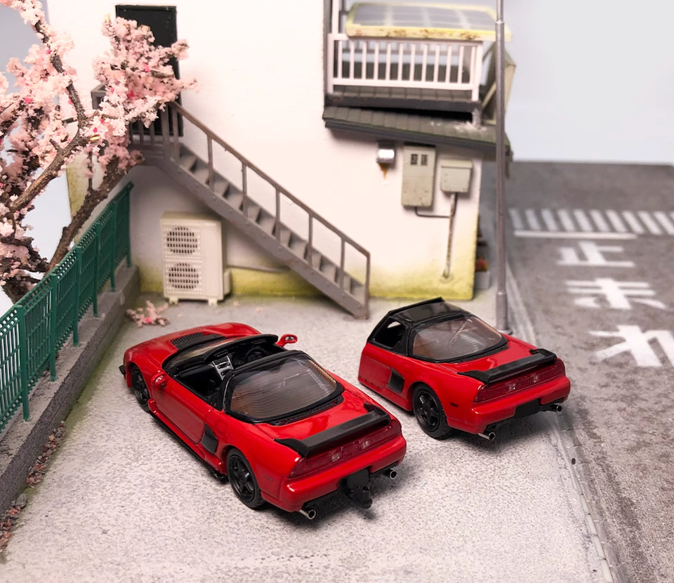 ZD MLGB 1:64 JDM Red NA1 NSX TRA Camper Trailer Sport Model Diecast ...