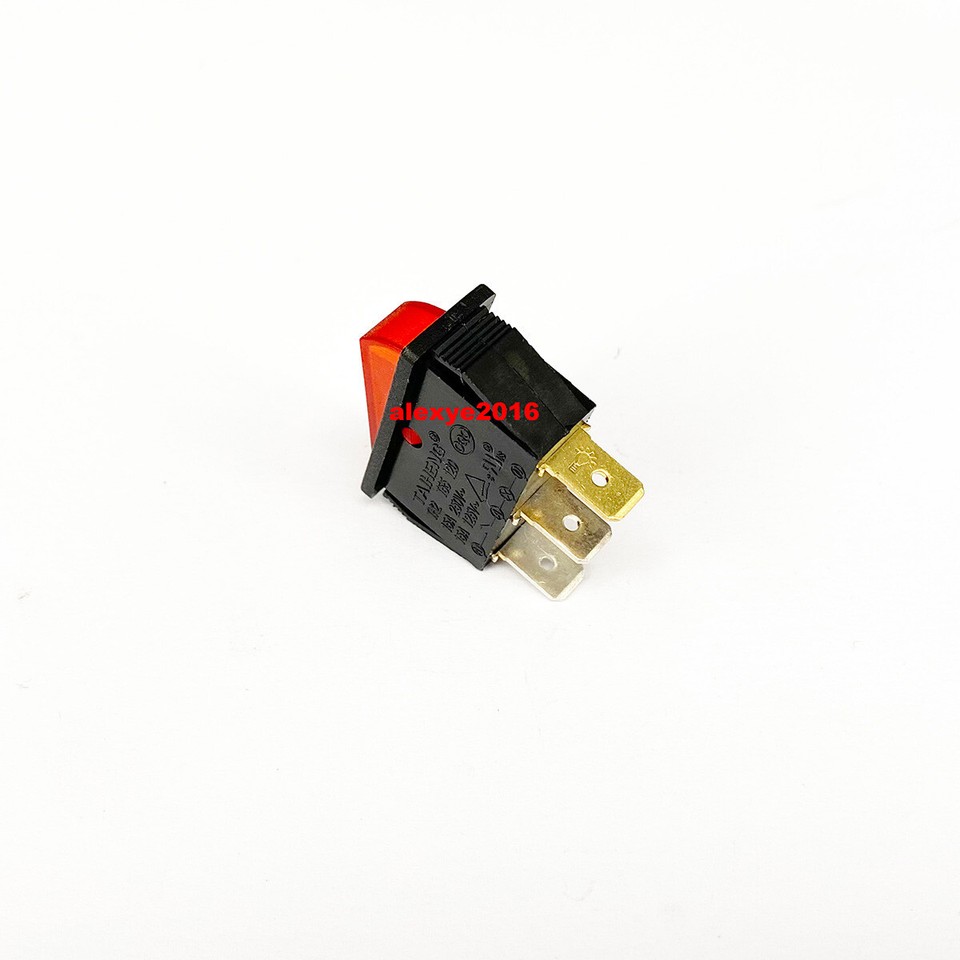 1PCS TAIHENG TH2 T55 T120 Switch ON-OFF 2 Positions 3 Pins Red Lamp ...