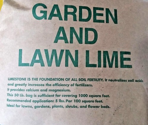 50 lbs DOLOMITE GARDEN LIME Powder Vegetable Gardens Lawns + Calcium ...
