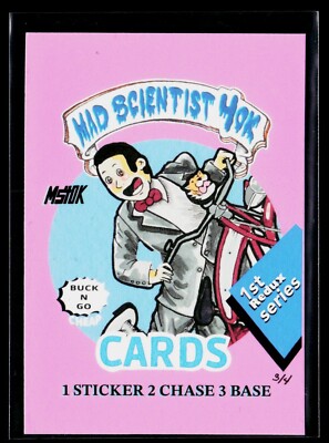 Mad Scientist 40K GPK Spoof Redux CHASE #d 3/4 Wrapper Art Pee-Wee ...