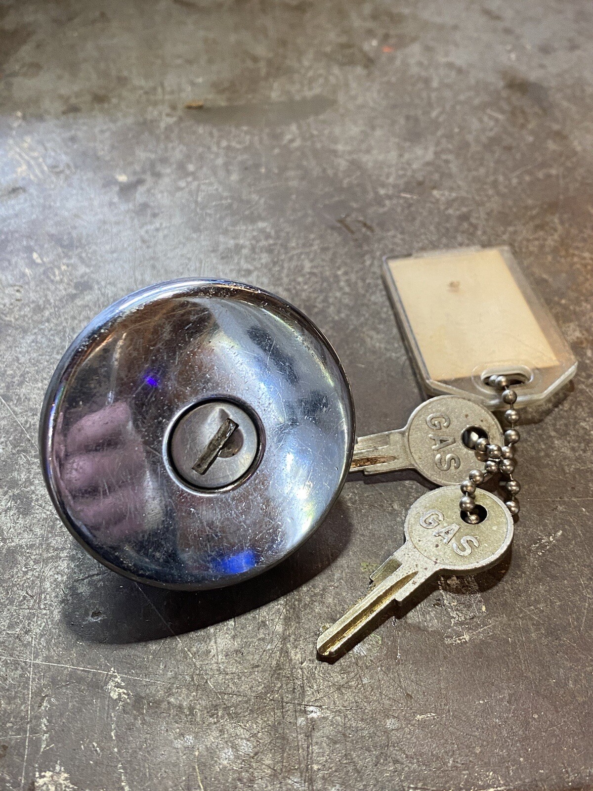 Antique gas cap with two keys filler station vintage fuel Vehicle ...